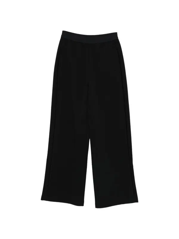 Emporio Armani Cotton Trousers - Black