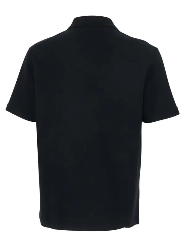 JIL SANDER Polo Shirt With Classic Collar - Black