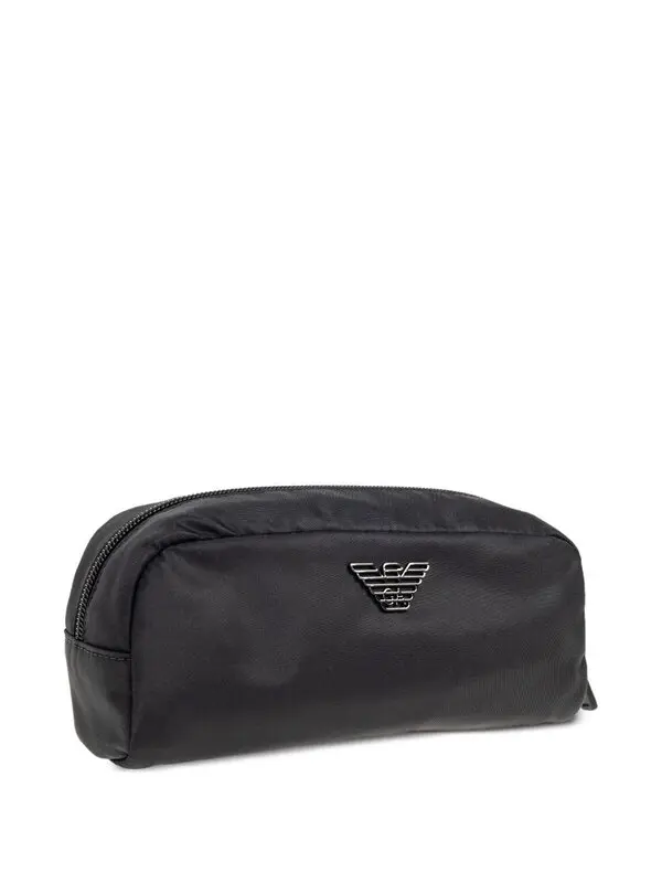 Emporio Armani Nylon Beauty-case With Logo Detail
