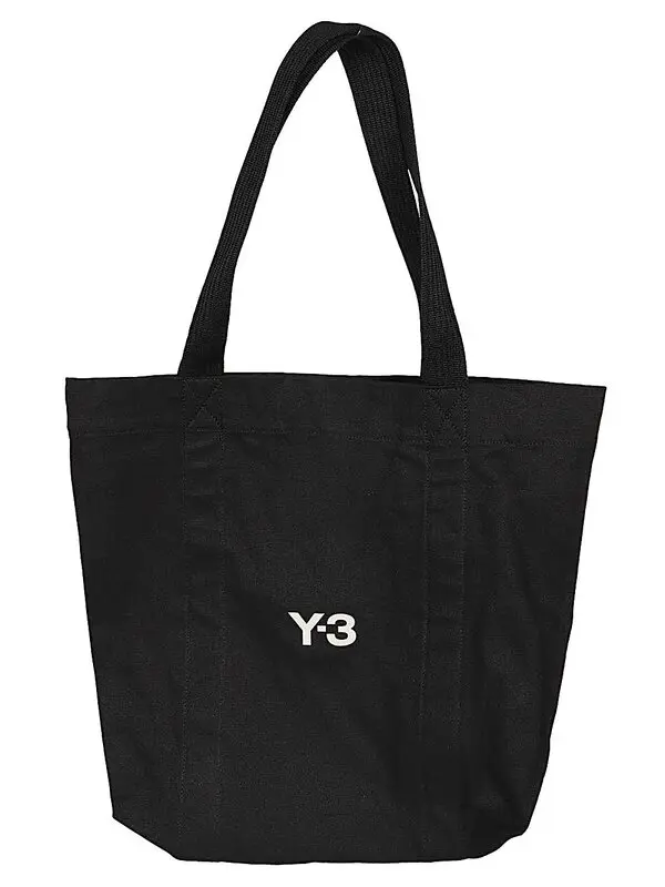 Y3 Logo Canvas Tote Bag