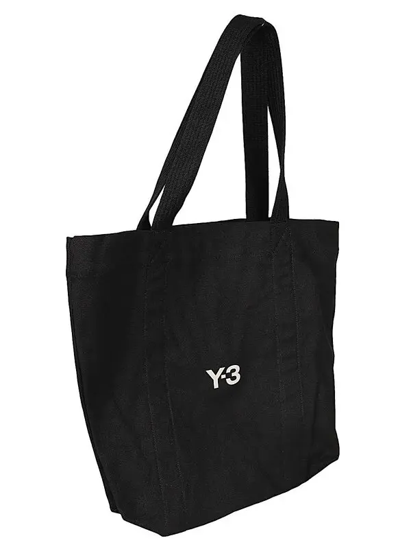 Y3 Logo Canvas Tote Bag