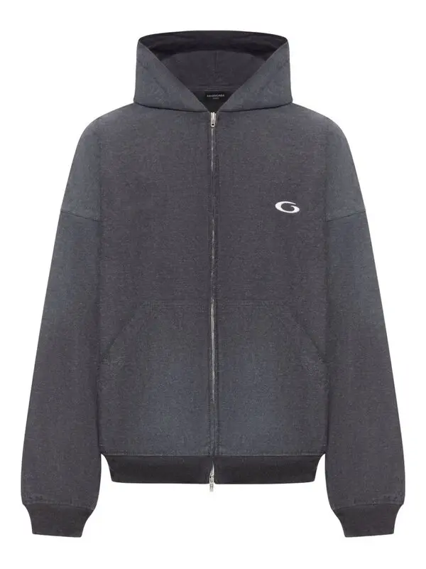 Balenciaga Trompe L'oeil Full-zip Hoodie