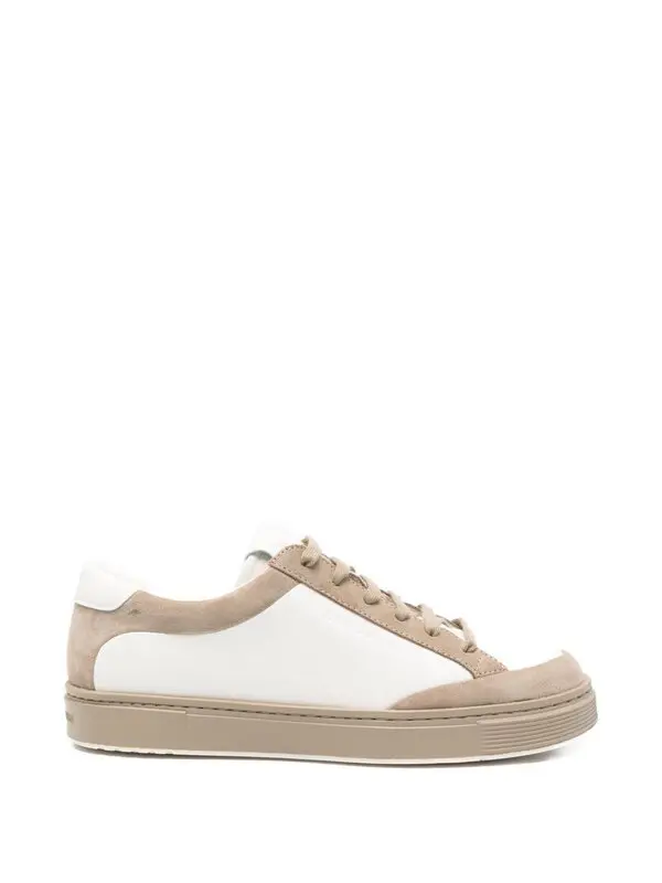 Emporio Armani Leather Lace-up Sneakers