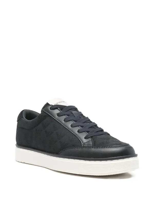 Emporio Armani Canvas Lace-up Sneakers