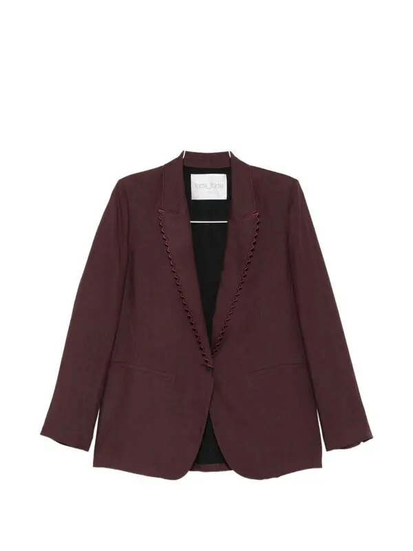 FORTE_FORTE Linen Single-breasted Jacket