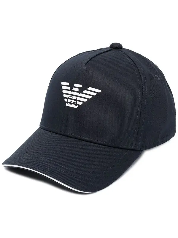 Emporio Armani Logo Baseball Cap - Blue