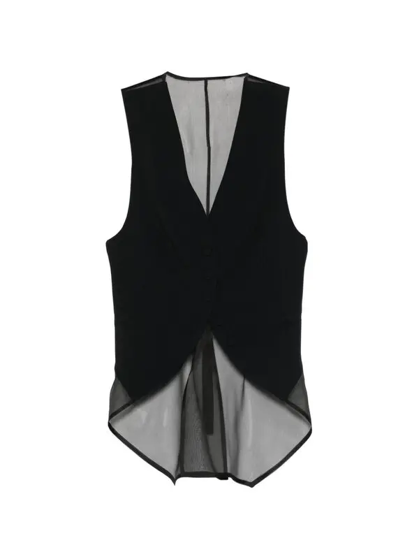 Emporio Armani Sheer-panel Waistcoat