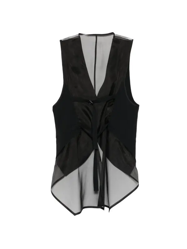 Emporio Armani Sheer-panel Waistcoat
