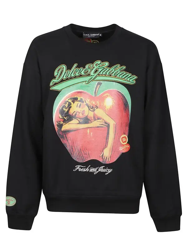 Dolce & Gabbana Sweatshirt With Graphic Print And Logo