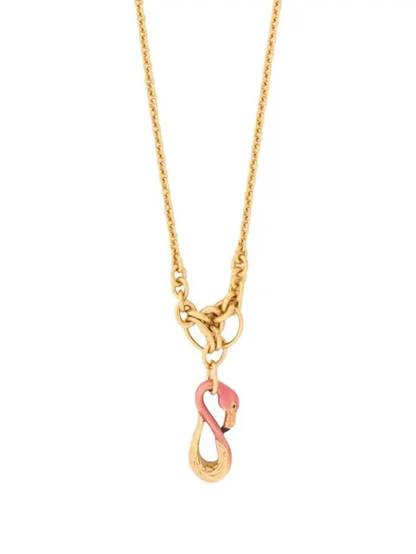 Chloé Tropicus Flamingo Pendant Necklace