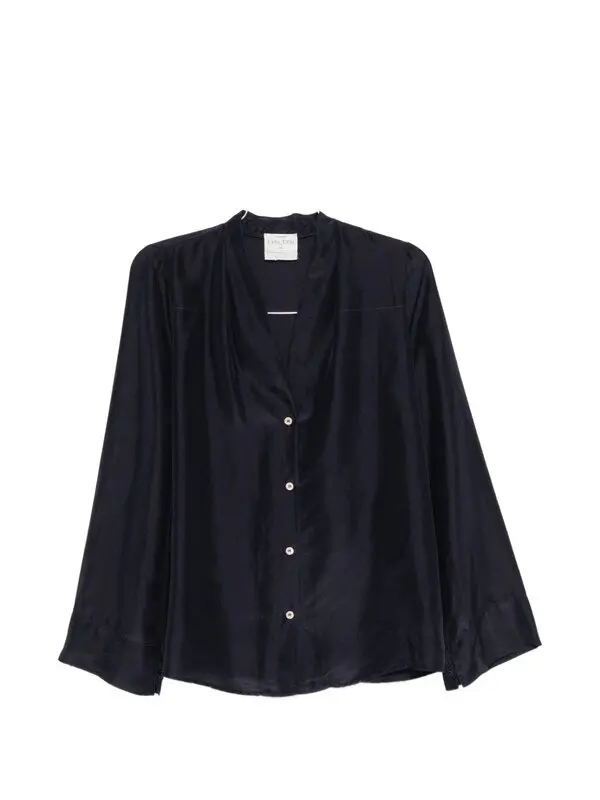 FORTE_FORTE Silk Button-front Shirt
