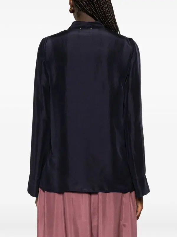 FORTE_FORTE Silk Button-front Shirt