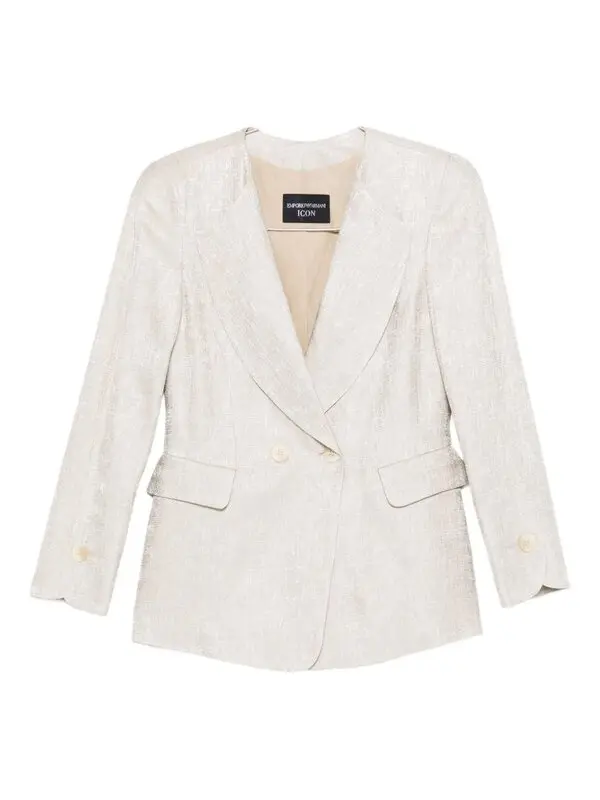 Emporio Armani Double-breasted Jacket With Notched Lapels