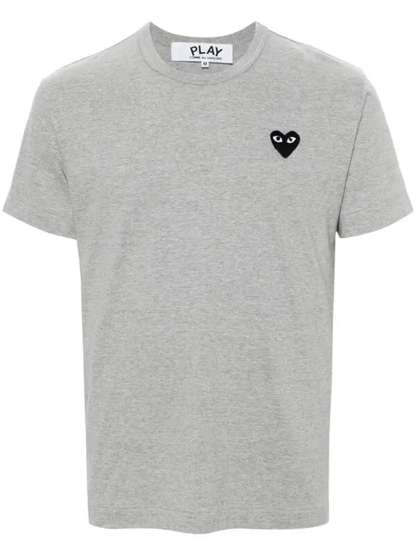 Play Comme Des Garcon Cotton T-shirt With Heart Logo