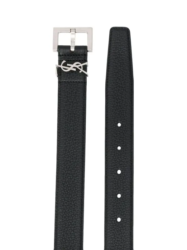 Saint Laurent Cassandre Belt - Black