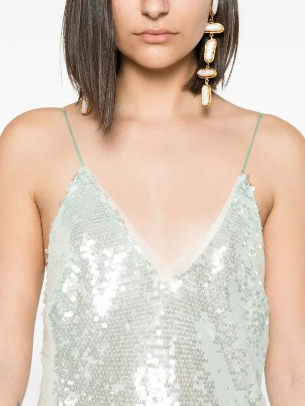 FORTE_FORTE Sequined Slip Dress