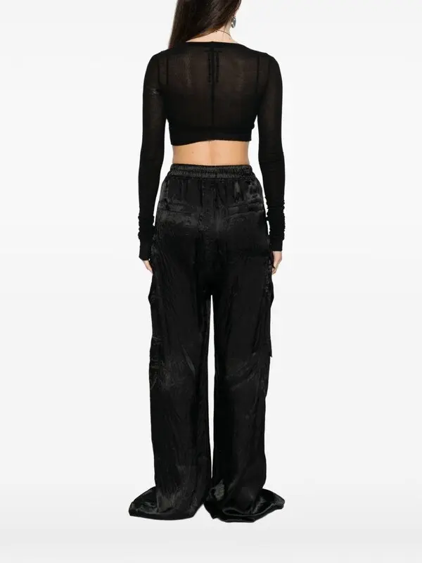 Rick Owens Cropped Rib Knit Top