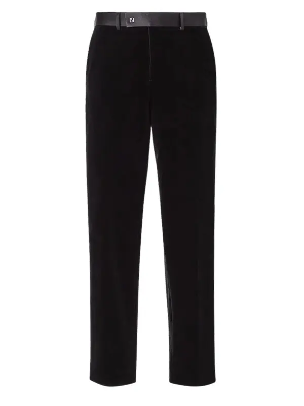 Fendi Velvet Trousers - Black