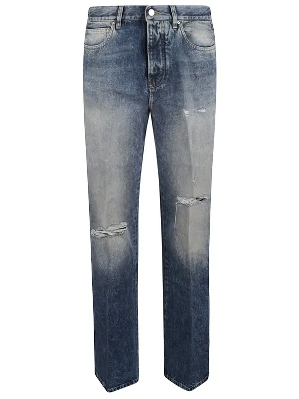Amiri Distressed Bootcut Jeans