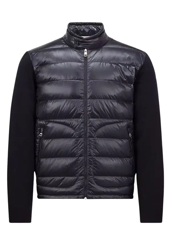 Moncler Padded Wool Cardigan With Zip
