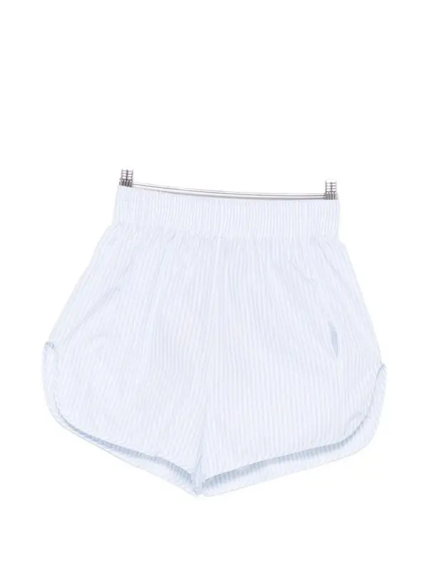 Ermanno Scervino Striped Cotton Shorts