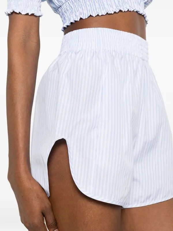 Ermanno Scervino Striped Cotton Shorts
