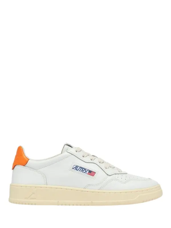 AUTRY Medialist Low Leather Sneakers - Orange