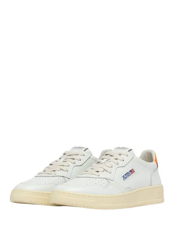 AUTRY Medialist Low Leather Sneakers - Orange