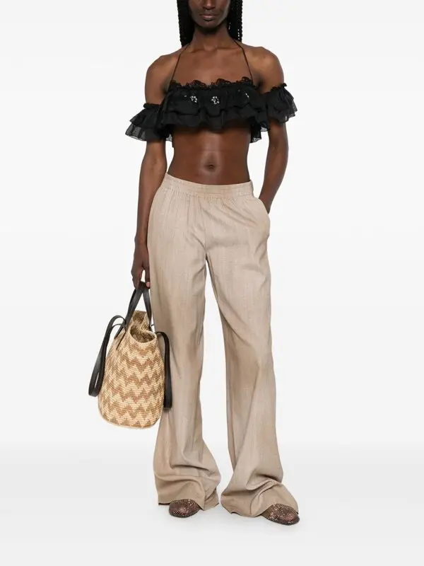 Ermanno Scervino Embroidered Off-shoulder Top