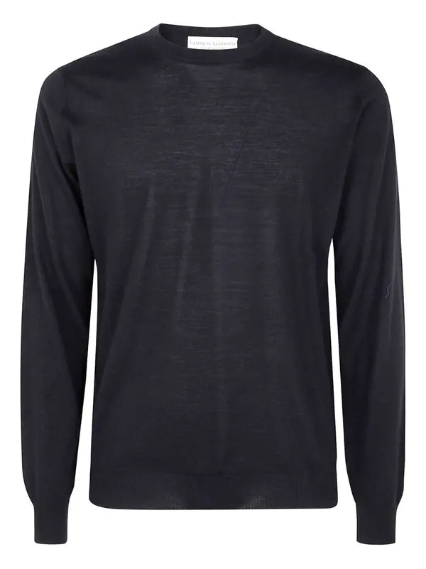 FILIPPO DE LAURENTIIS Merino Wool Crew Neck Sweater