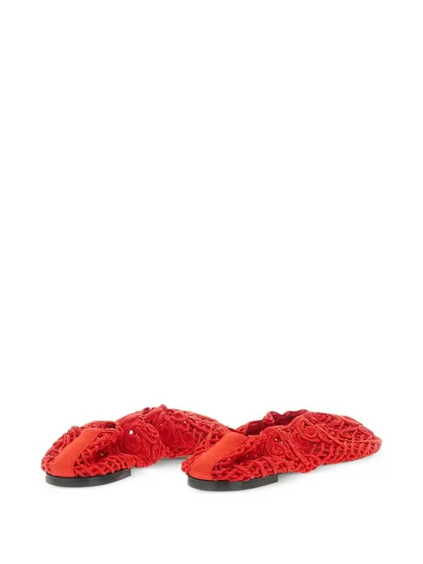 ODISSI Iris Ballet Flats - Red