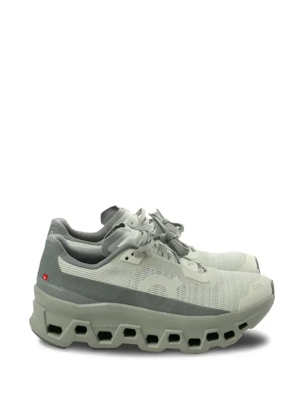 On Cloudmonster Void Sneakers With Perforated Design - Grey