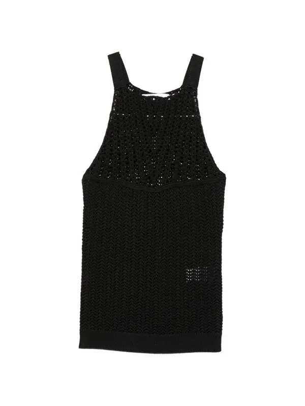 IRO PARIS Lalita Tank Top Crochet Knit Sleeveless