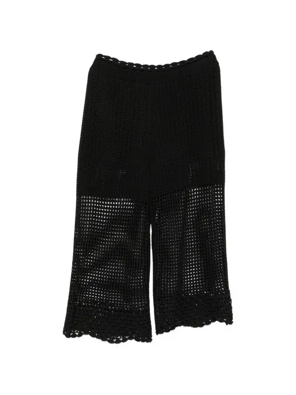 IRO PARIS Crochet Knit Wide Leg Trousers