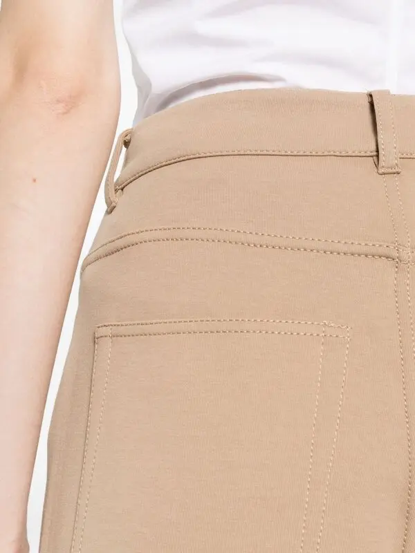Max Mara Cotton Wide-leg Trousers - Brown