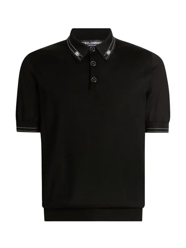 Dolce & Gabbana Silk Polo Shirt