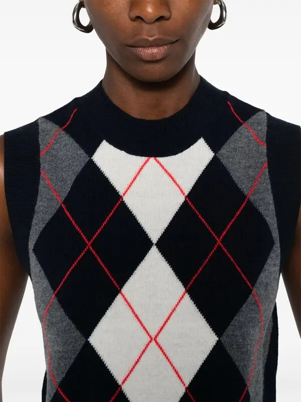 A.p.c. Argyle Knit Vest