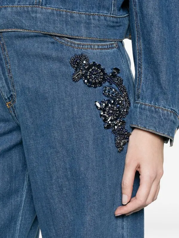 Ermanno Scervino Flared Leg Denim Jeans