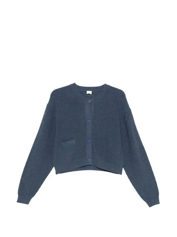 CT PLAGE Crewneck Cardigan - Blue