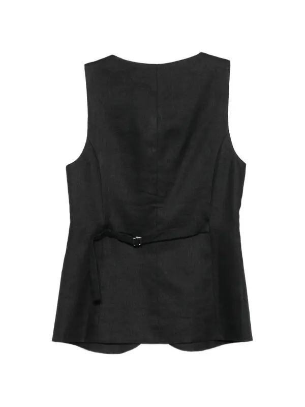 SEMICOUTURE Glenna Linen Vest