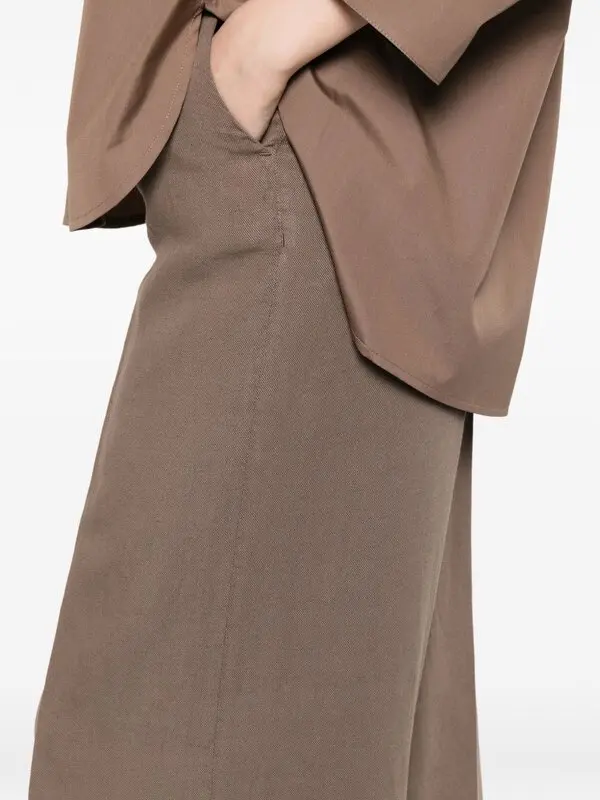 VIA MASINI 80 Linen Wide-leg Trousers