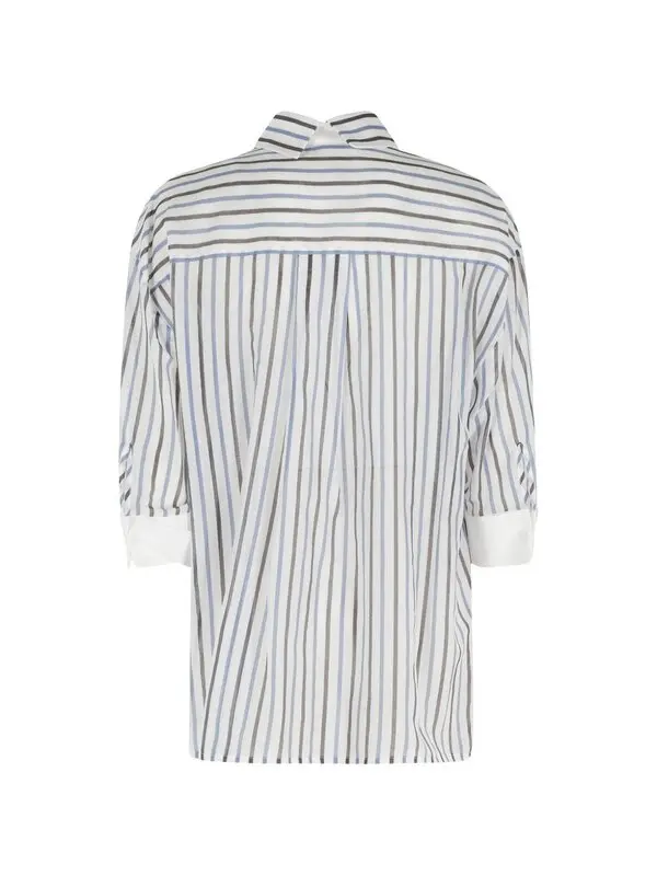 SEMICOUTURE Gracia Striped Cotton Shirt