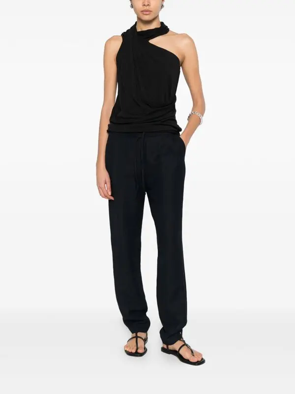 Fabiana Filippi Linen Blend Drawstring Trousers