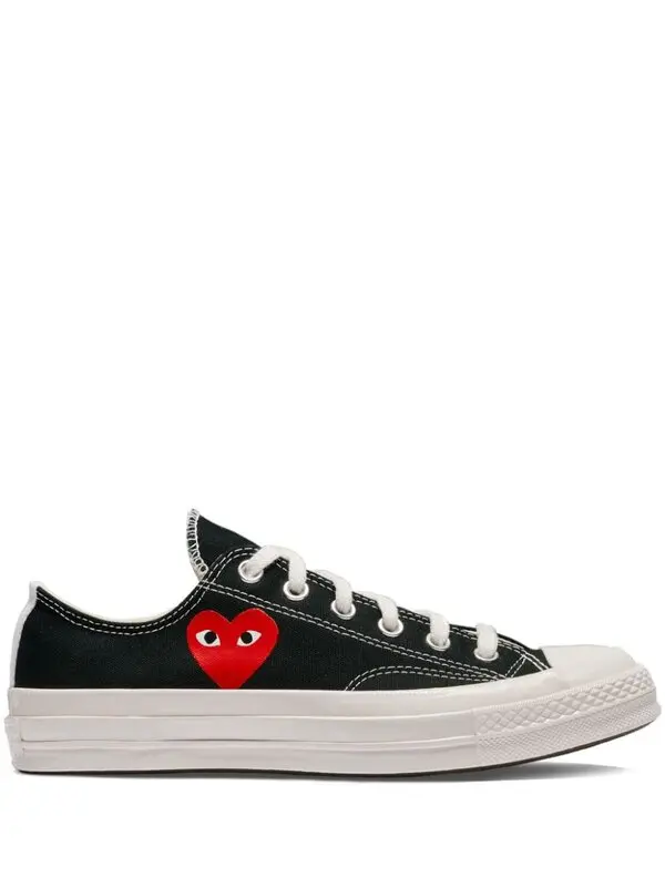 Play Comme Des Garcon Chuck Taylor All Star Sneakers - Black