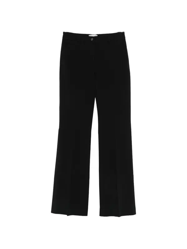 VIA MASINI 80 Cotton Wide-leg Trousers