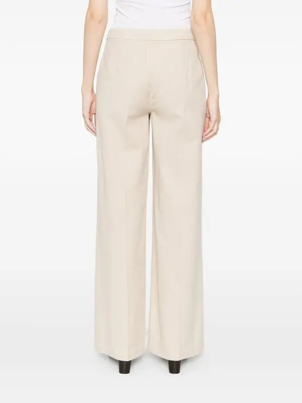 VIA MASINI 80 Cotton Wide-leg Trousers