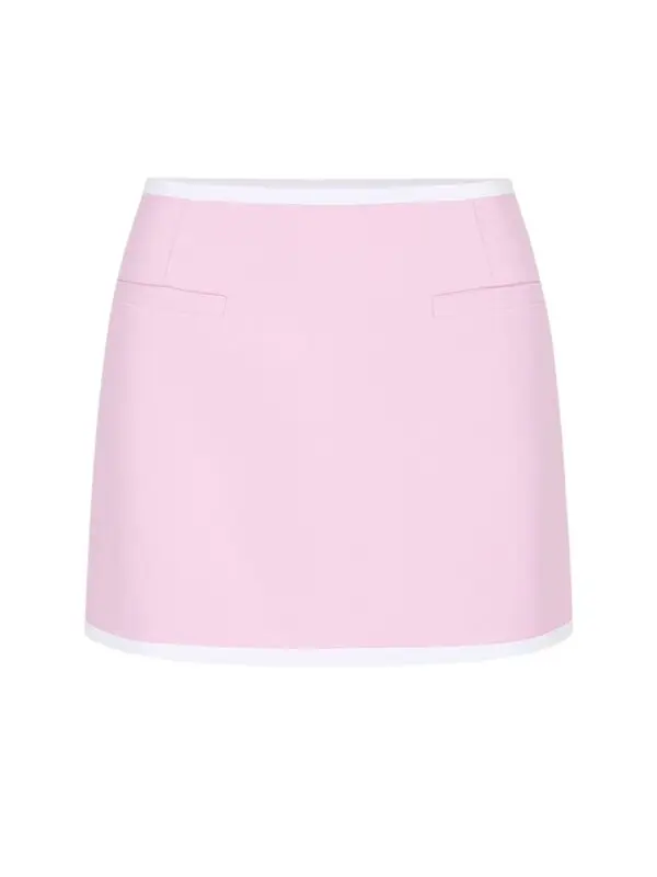 Iceberg Low-waisted Mini Skirt In Viscose Cady