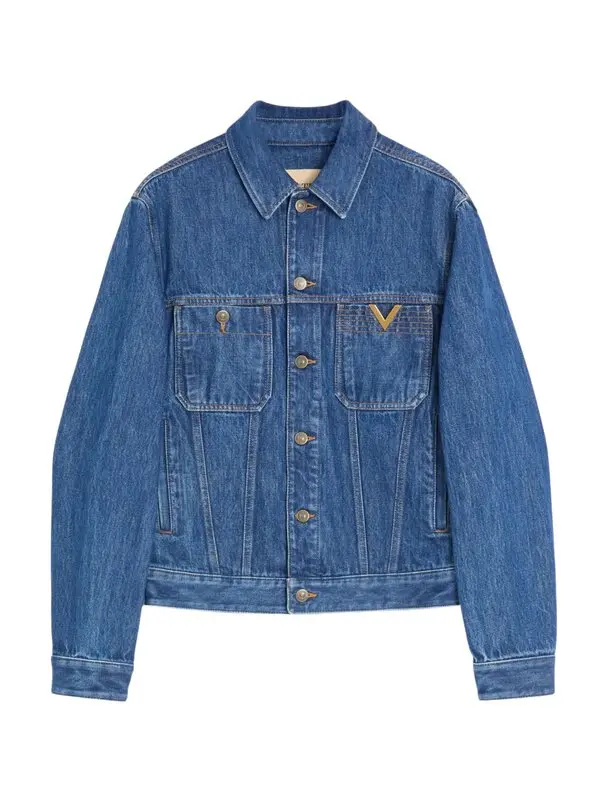 Valentino Garavani Vgold Denim Jacket