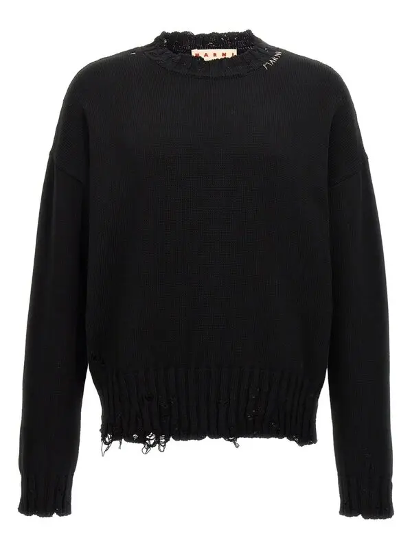 Marni Distressed Knit Sweater