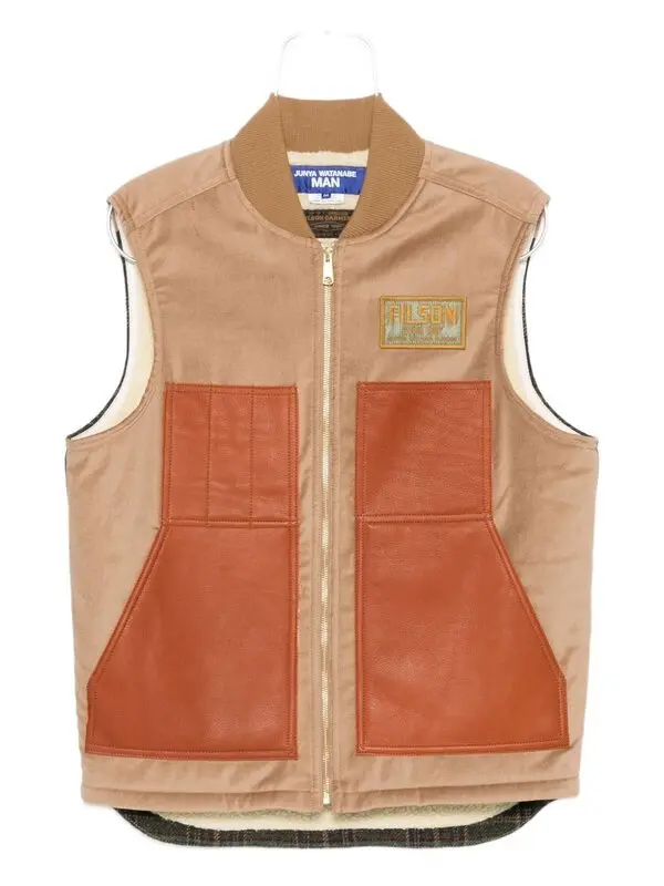 JUNYA WATANABE X FILSON Leather Panels Vest